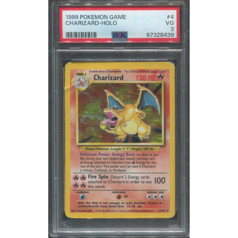 Charizard (BS 4) Base Set - PSA 3 – Samlarhobby Sverige AB